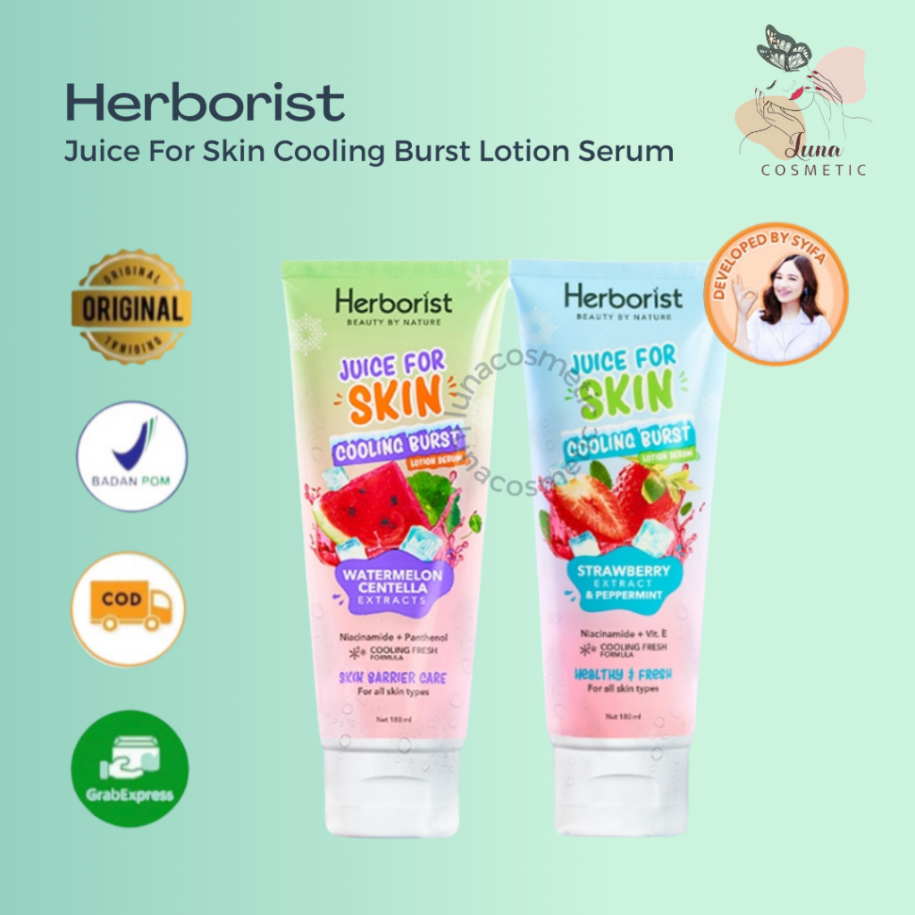 Herborist Juice For Skin Cooling Burst Lotion Serum 180ml | Shopee ...