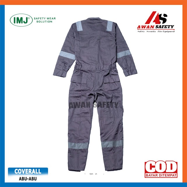 Imj Overalls Safety Wearpack Coverall Project Work Uniforms Gray Color ...