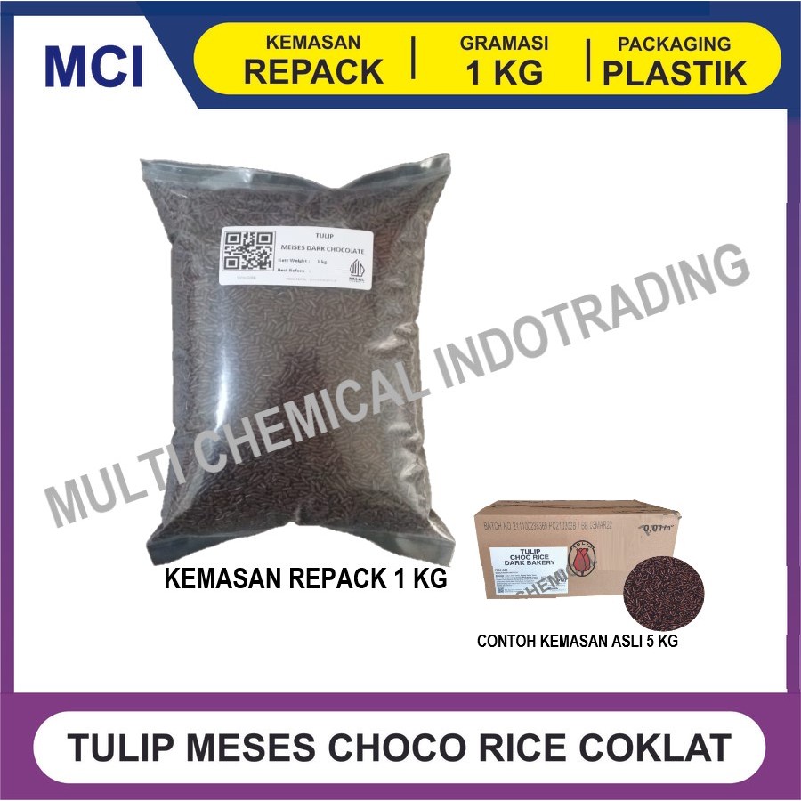 Tulip MESES BROWN DARK BAKERY CHOCORICE REPACK 1 KG / MEISES / CERES ...