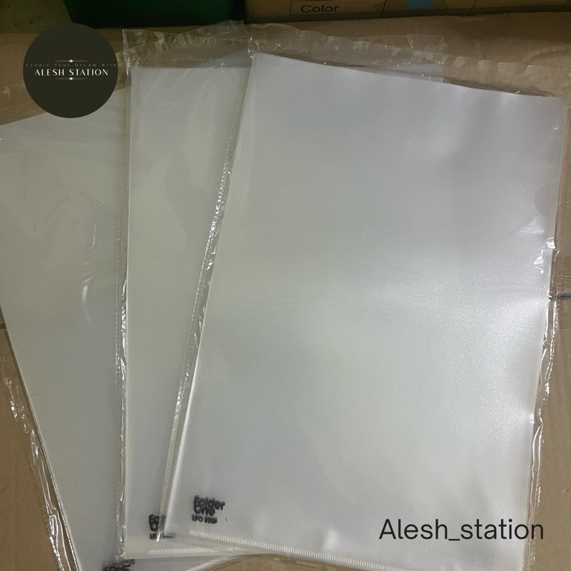Folder L Folio F4 CPP Sand Motif / My folder / Clear Plastic Folder ...