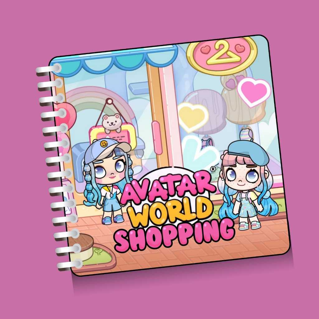 Paper Doll House Avatar World Shopping Mall Children's Toy Assemble and ...