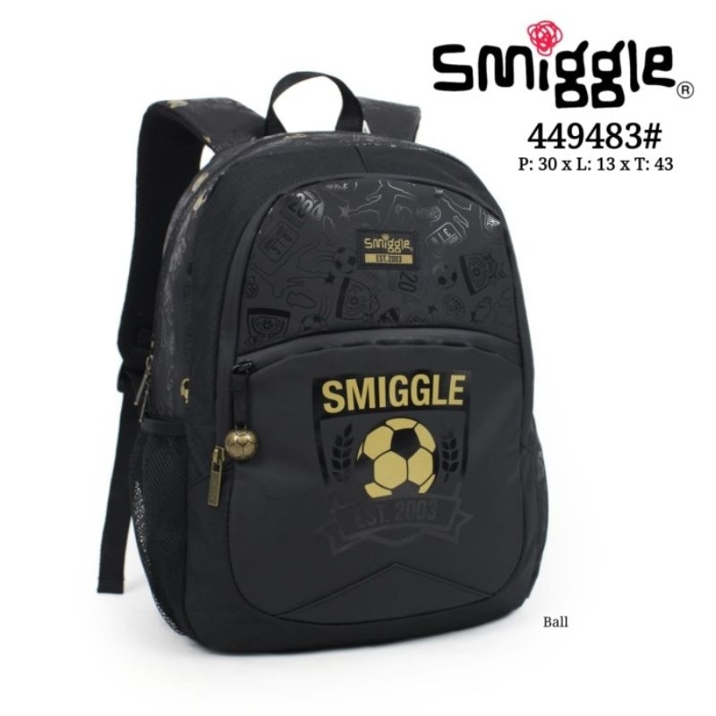 Smiggle SD Backpack/Football Bag Black Gold (B71) | Shopee Singapore