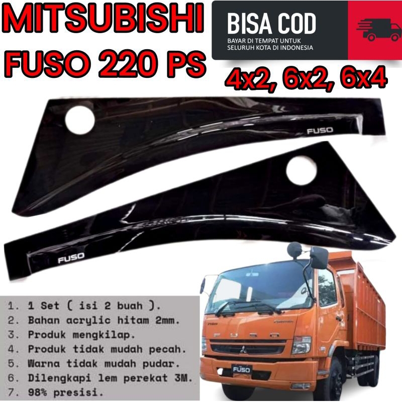 Mitsubishi FUSO CAR WATER GUTTER SLIM CONVEX MODEL WIDE MODEL (2 DOOR ...