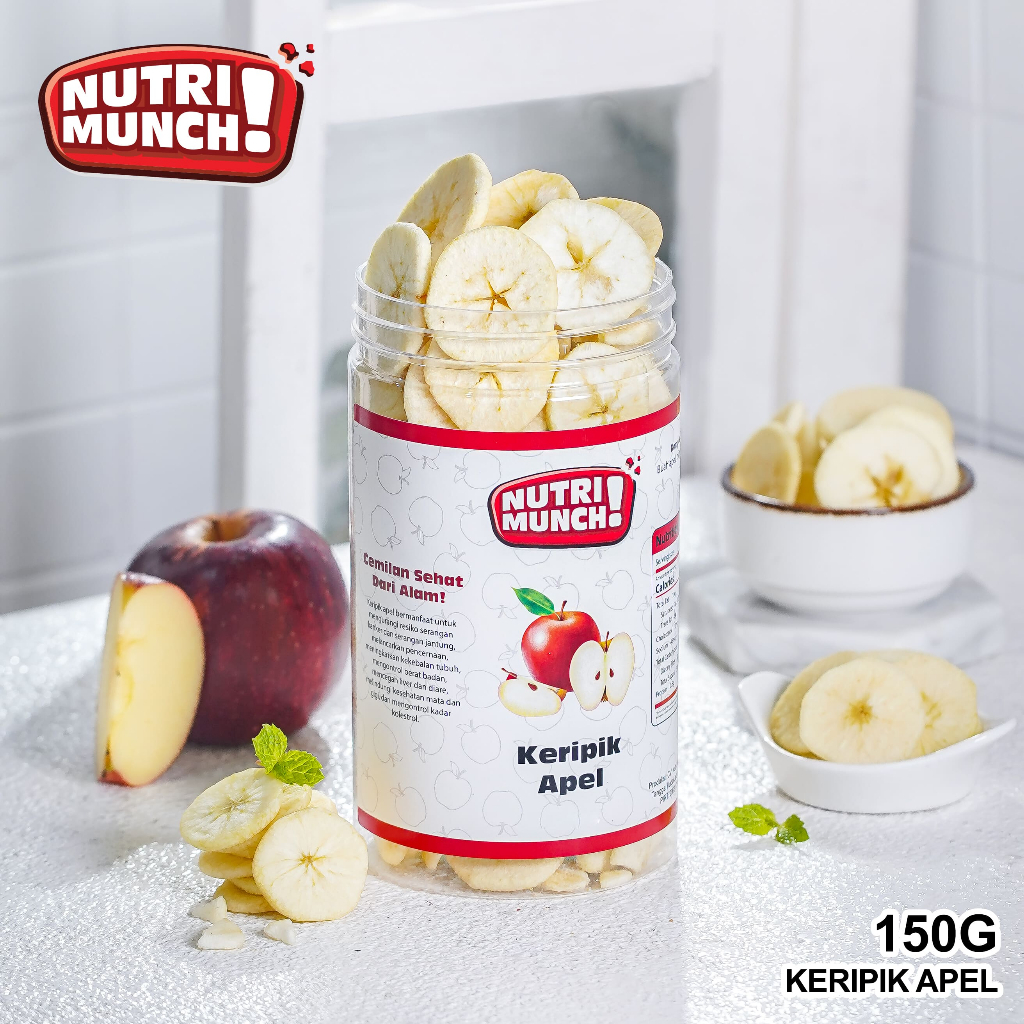 Nutrimnch ORIGINAL APPLE CHIPS ORIGINAL APPLE FRUIT SNACK FRUIT APPLE ...