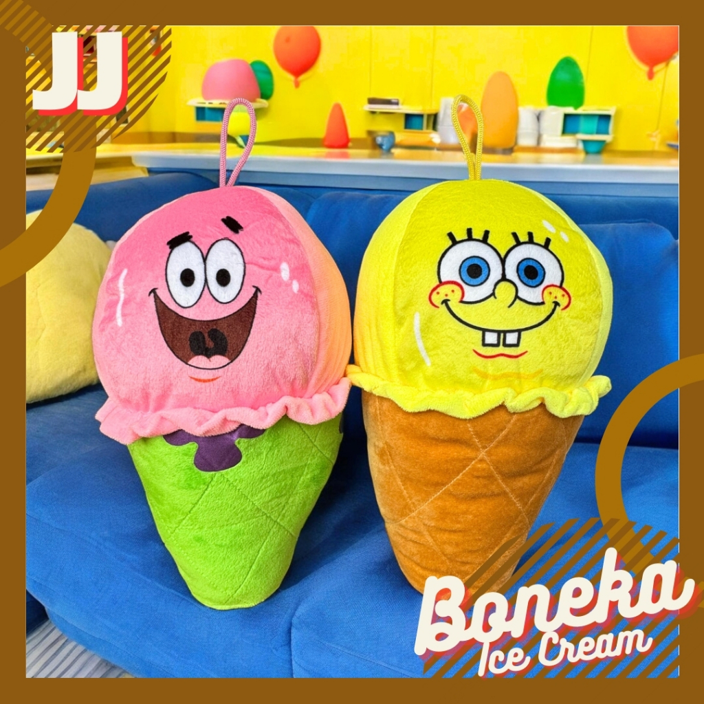 SPONGEBOB AND PATRICK ICE CREAM DOLL 28 CM | Shopee Singapore