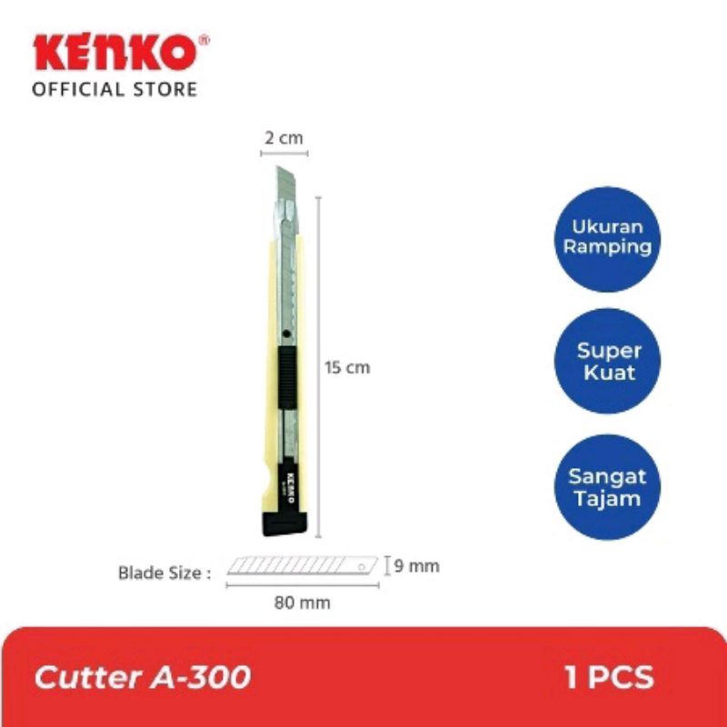 CUTTER SMALLKenko 1 box SMALL CUTTER KNIFE Kenko a 300 A300 A-300 JOYKO ...