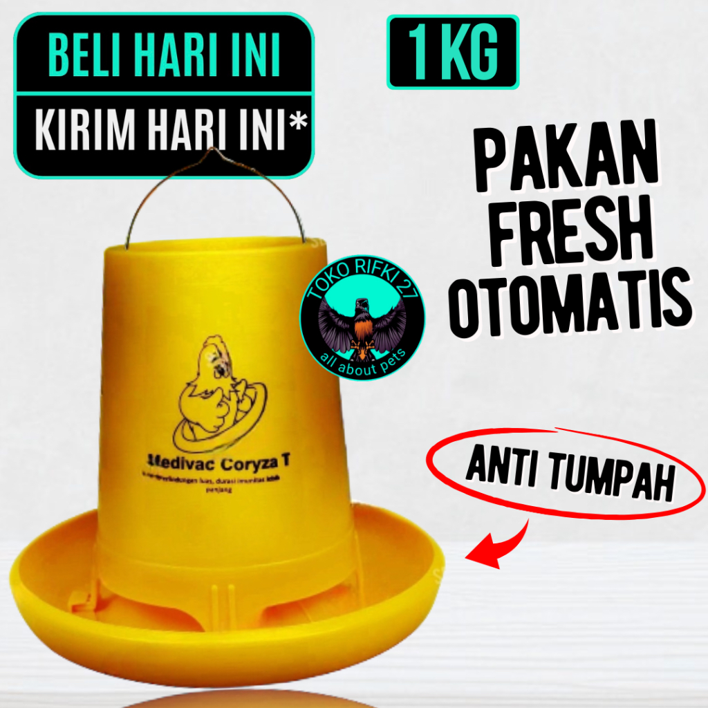 Place To Eat Chicken/Ration/TRA1K MEDION 1KG Capacity Poultry Duck Bird ...