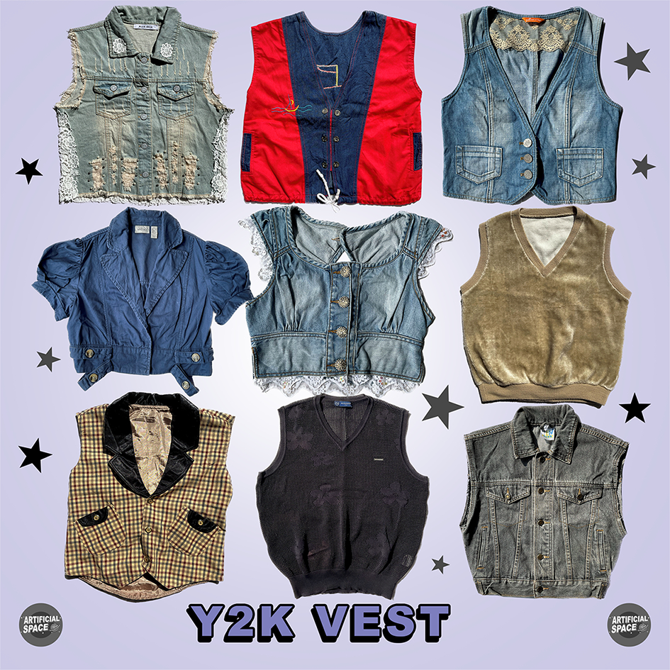 Updates ]Y2K Vest | Thrift Vest | Y2k Grungecore Academia Coquette ...