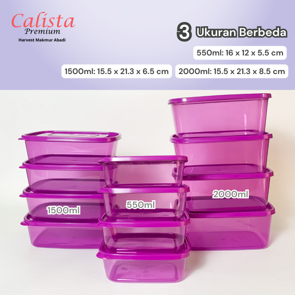 Calista Furano Premium Plastic Jars Set of 12 Pcs/Food Container/Food ...