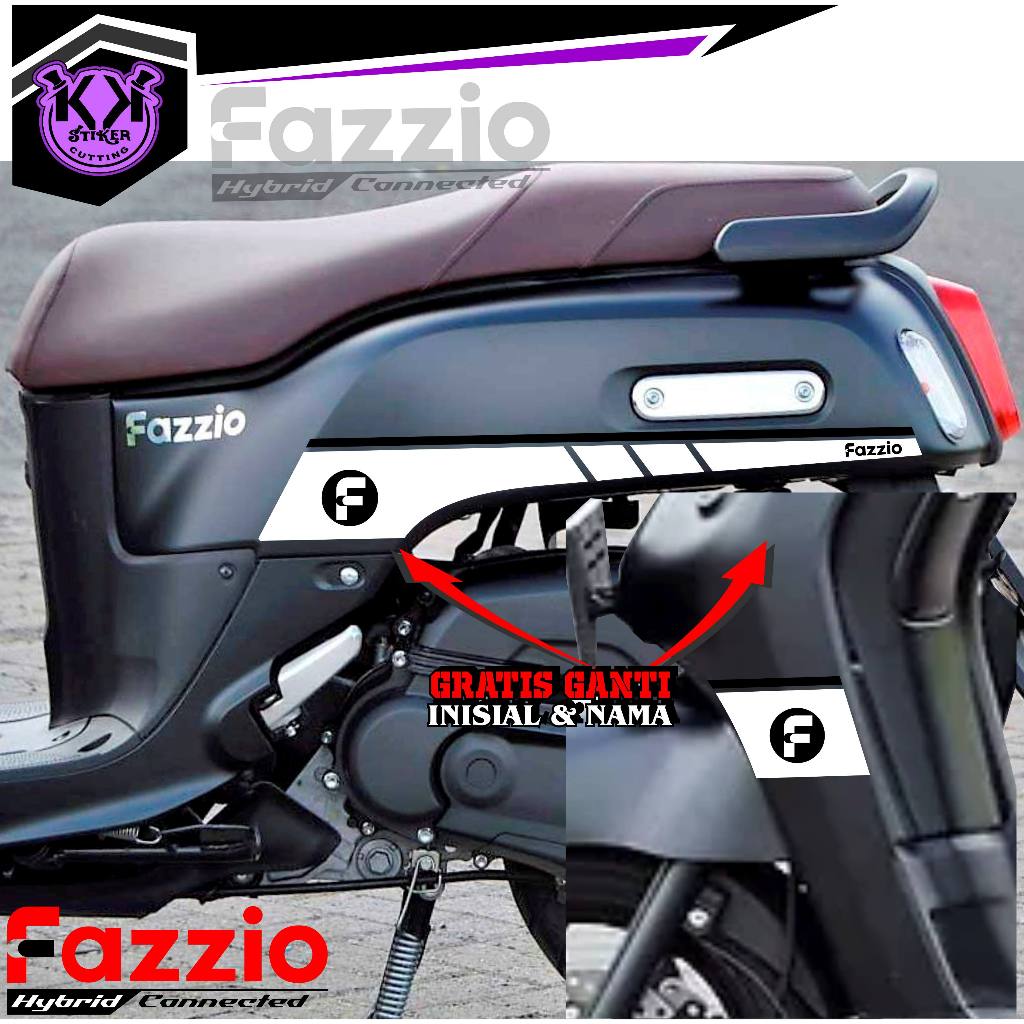 Sc.409a/cuter/logo STICKER/FAZZIO MOTORCYCLE LIST/FAZZIO SCREEN/CATING ...