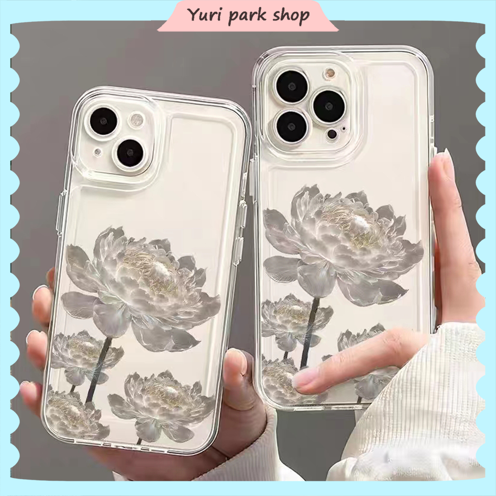 PUTIH Clear White Lotus Flower iphone Case White Lotus Transparent for ...