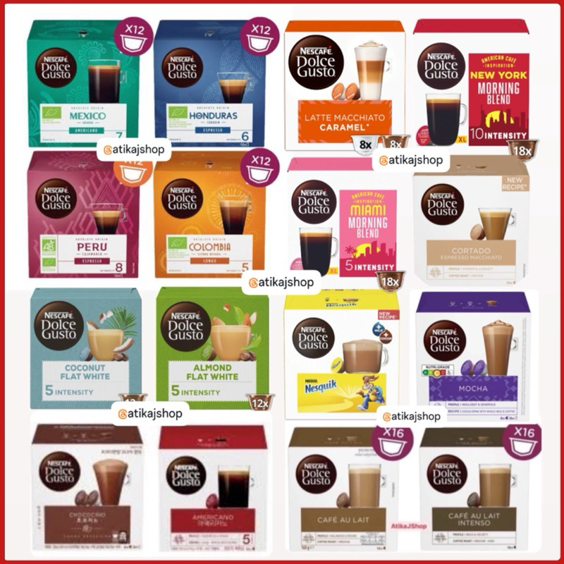 Nescafe Dolce Gusto Starbucks Coffee Capsule Original Coffee Capsules ...