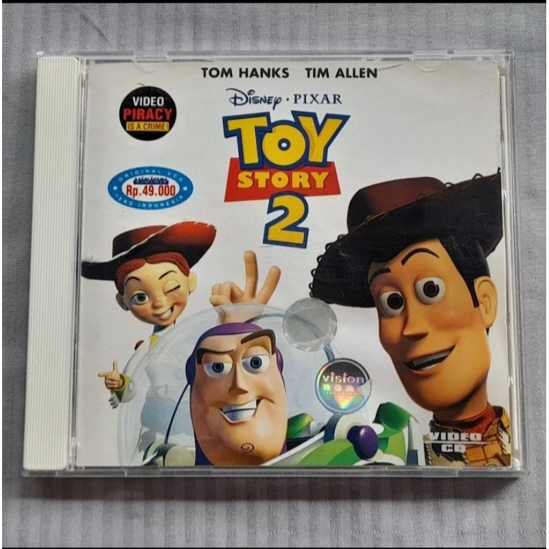 Vcd Toy Story 2 Disney Pixar (1999) 2 Disc ORIGINAL Vision | Shopee ...