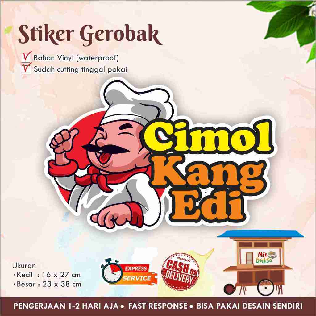 Glossy VINYL Cart Glass Sticker/Food LABEL | Shopee Singapore