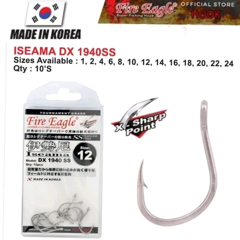 MATA FIRE EAGLE DX 1940 SS HOOK (STAINLESS STEEL) | Shopee Singapore