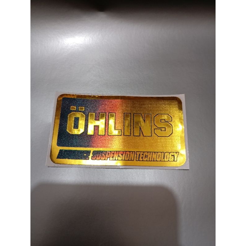 Chrome hugger sticker (ohlins gold) | Shopee Singapore