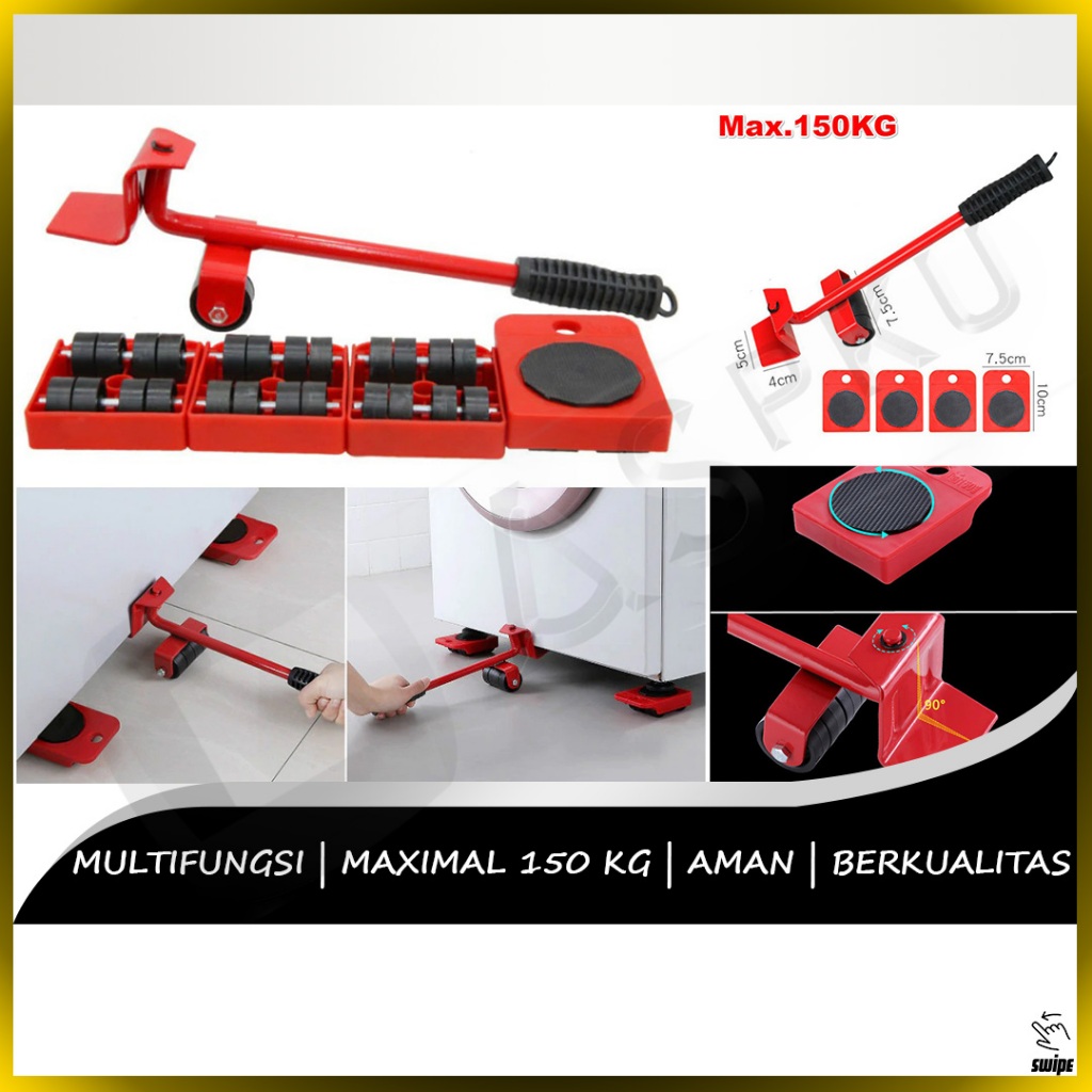 MESIN 150kg Load Lifting Equipment Moving Washing Machine Refrigerator ...