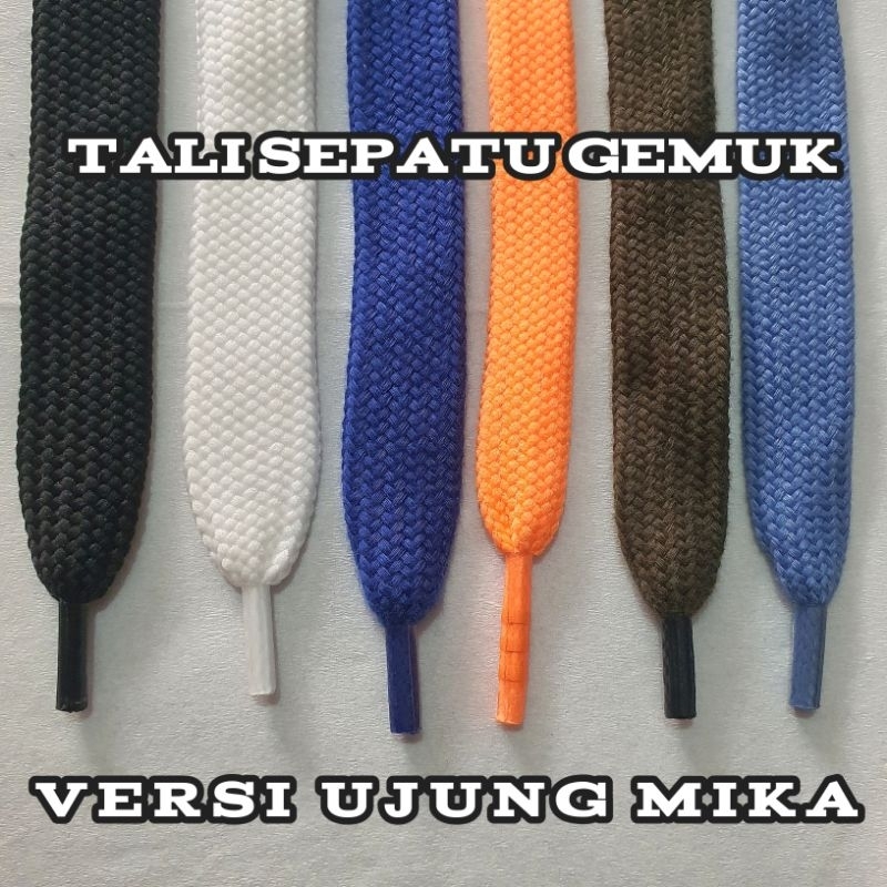 Fat shoelaces 2cm 120cm, mica tip, sold per pair_2pcs | Shopee Singapore