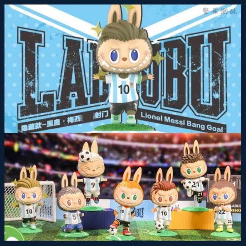[RARE Item] POPMART LABUBU ARGENTINA LIONEL MESSI BANG GOAL | Shopee ...