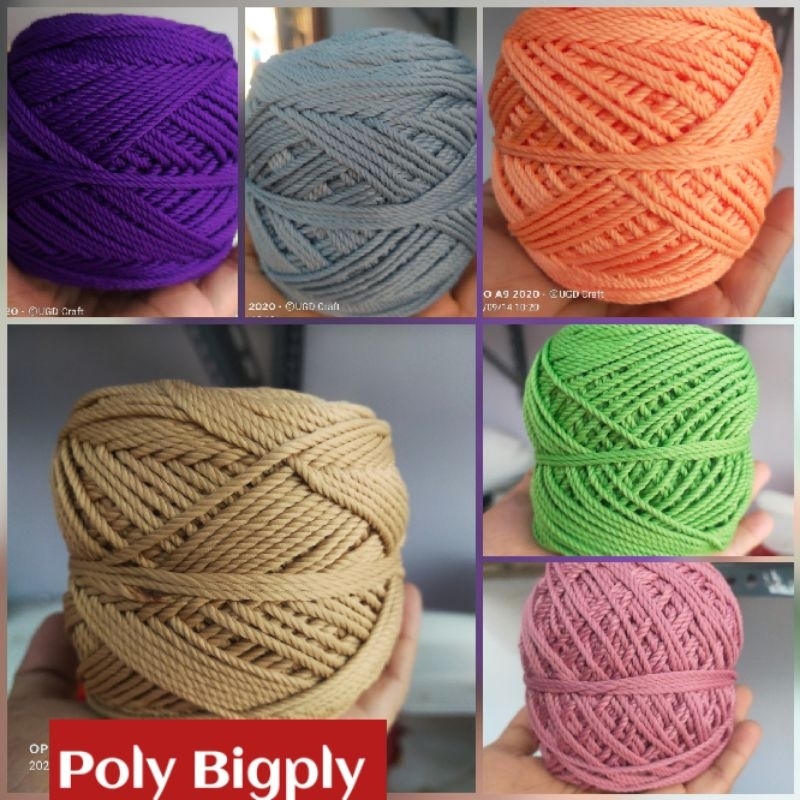 Bigply Polyester Knitting Yarn Poly/ BIG Ply | Shopee Singapore