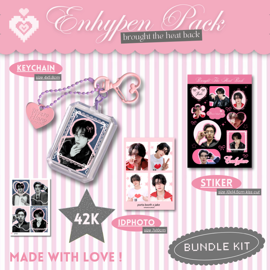 Enhypen BUNDLE KIT | Keychain ENHYPEN | Enhypen STICKERS | Idphoto ...