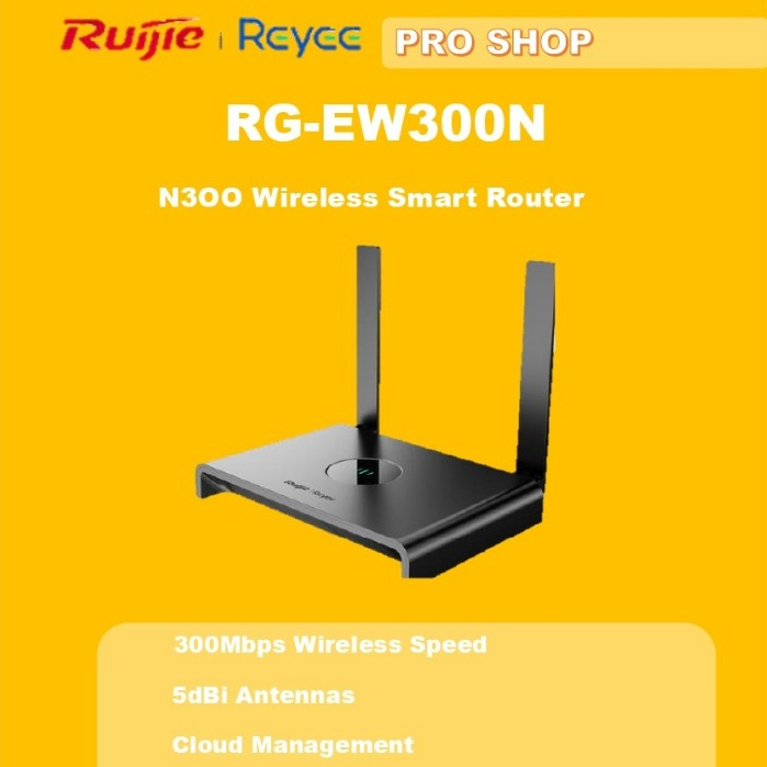 Ruijie RG-ew300n REYEE 300MBPS Wireless SMART ROUTER WIFI with DC UPS ...
