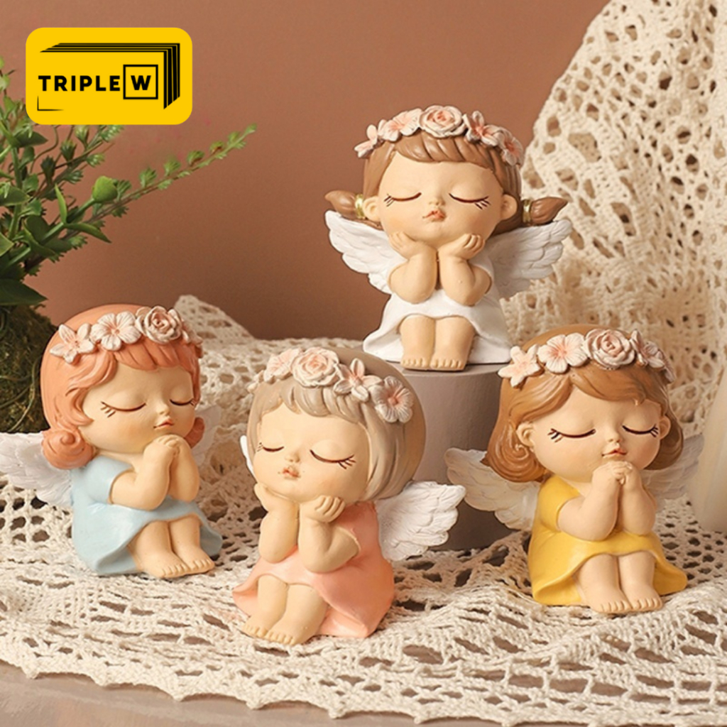 Table Display Angel Fairy Cute Girl Ornament Table Display Cute Statue ...