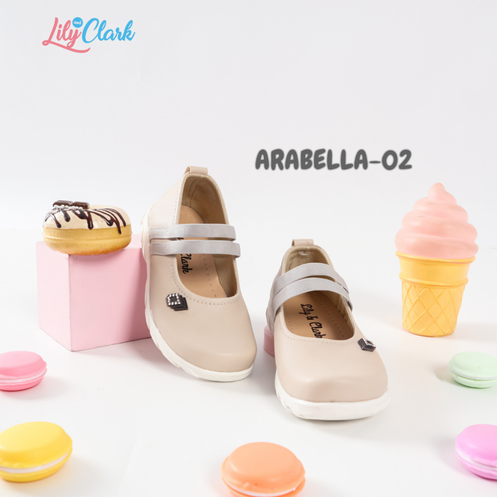 LILY AND CLARK Children's Slip-On Shoes in Cream ARABELLA-02 | Shopee ...