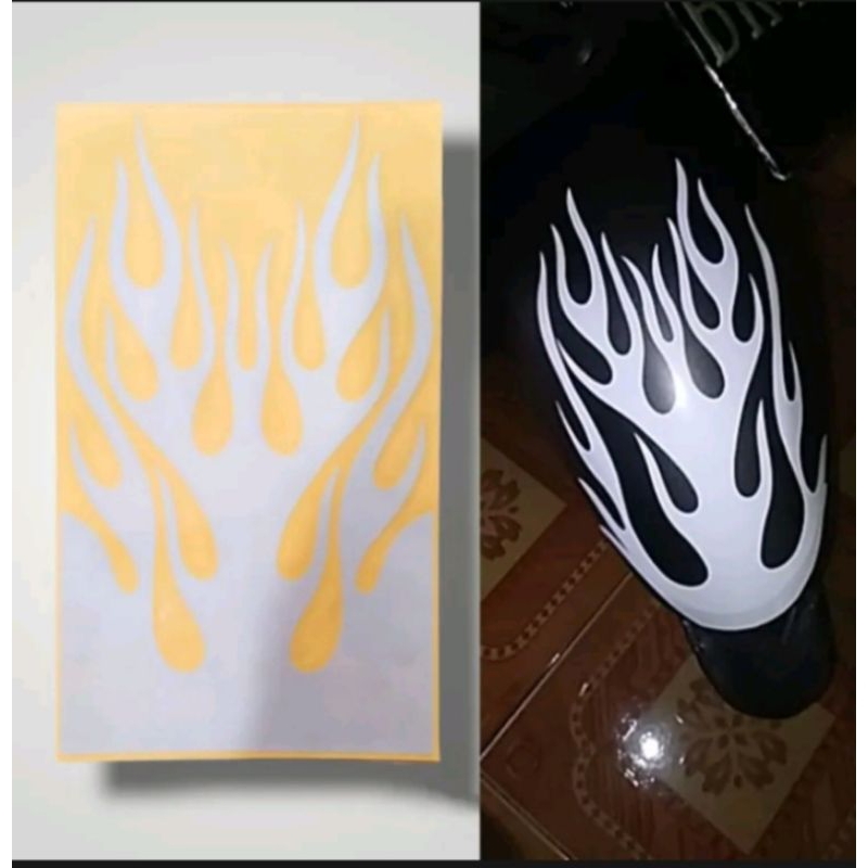Cutting Fire Fender Stickers | Shopee Singapore