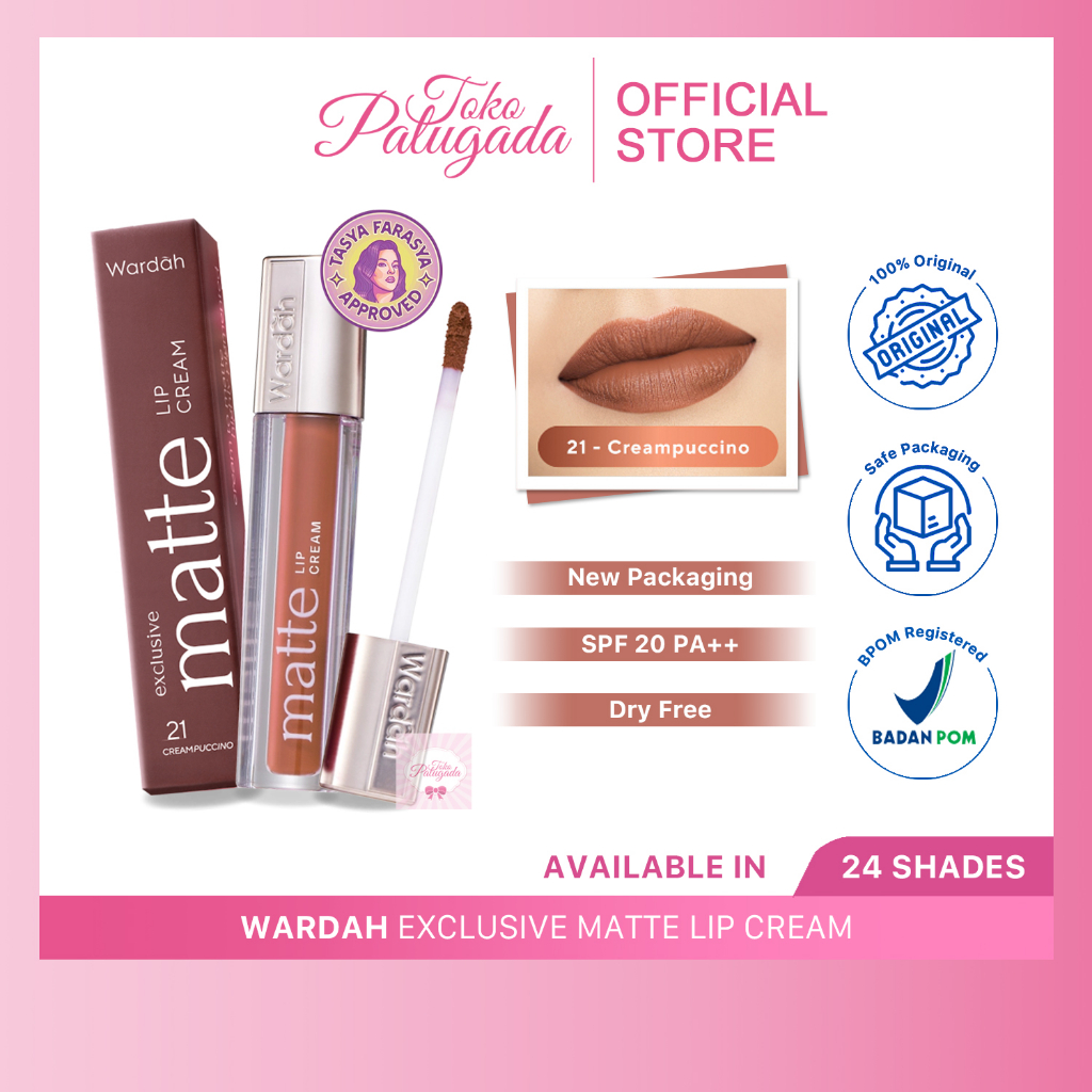 Wardah Exclusive Matte Lip Cream New Packaging - Wardah Lipstick ...