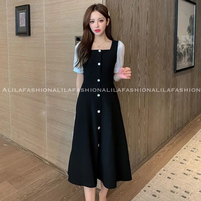 Alila | Midi Dress Monica Premium Korean Flowy Dress 2 Color ...