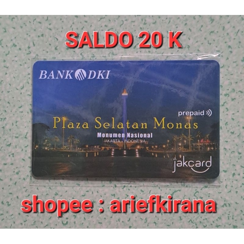 Jak lingko card/jak card DKI MONAS Edition Balance 20k | Shopee Singapore
