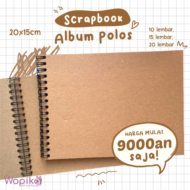 SCRAPBOOK PLAIN ALBUM A5 | Chocolate book | Shopee Singapore