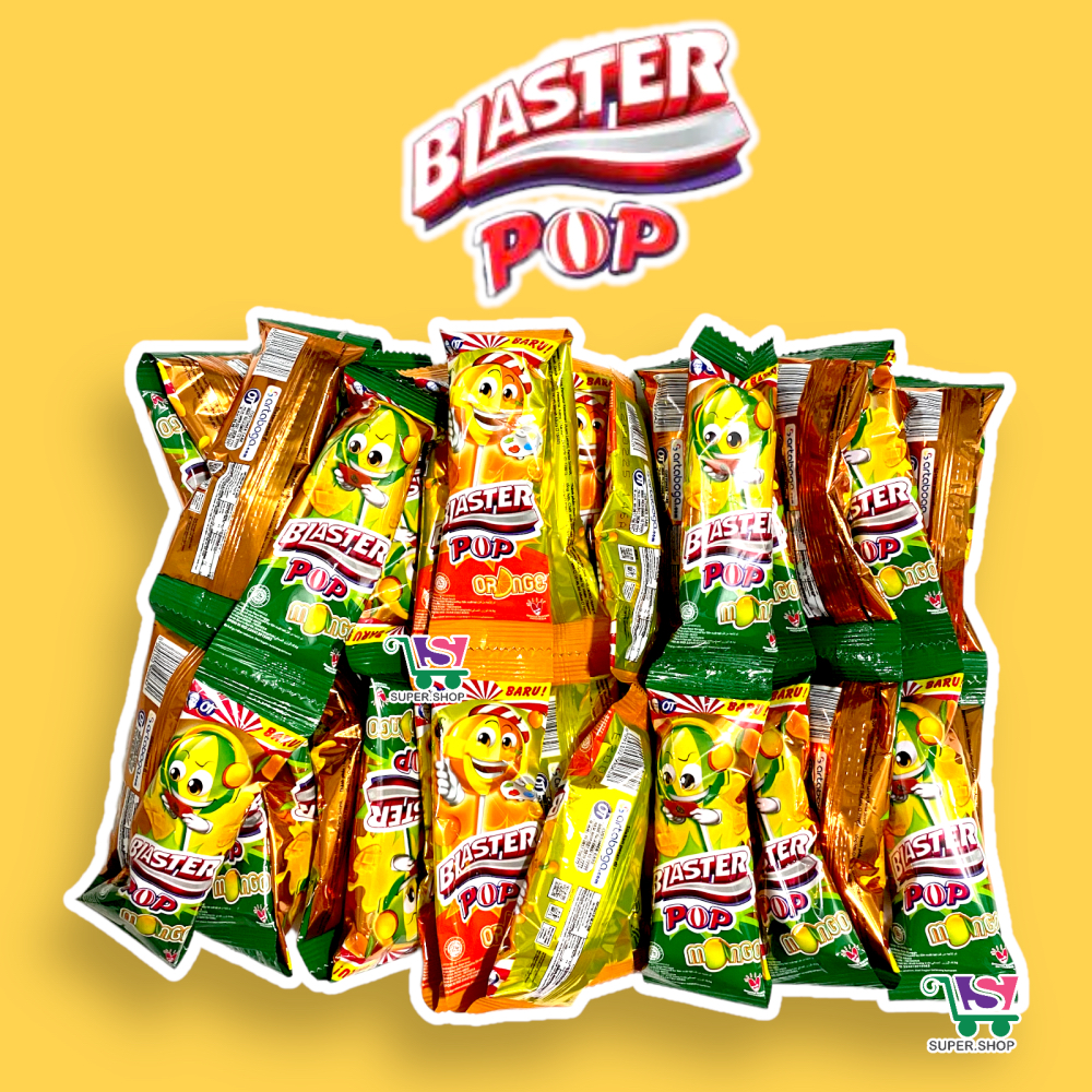 Blaster Pop Lollipop Lollipop Various Fruits PACK (contains 36 pcs ...
