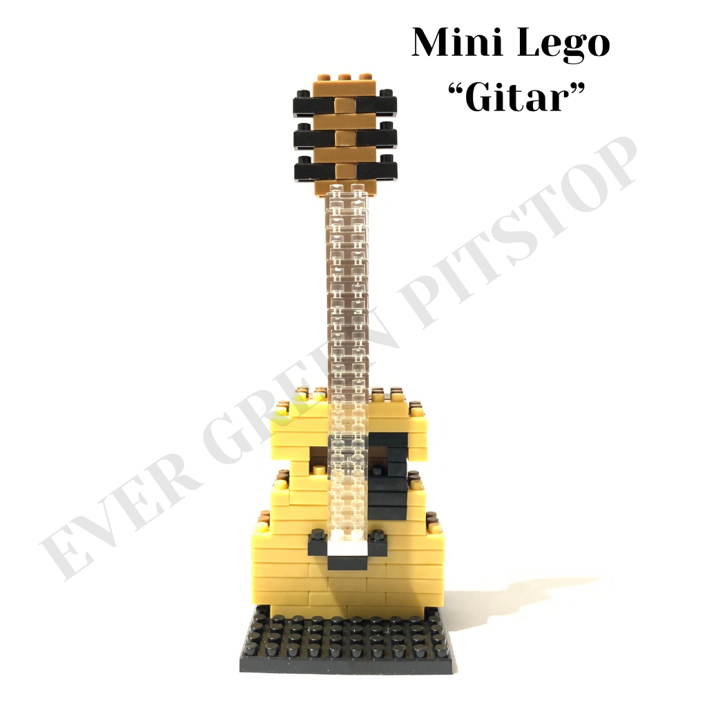 Mini LEGO Guitar Classic Kids Toys Mini Block/Beam Cute Character ...