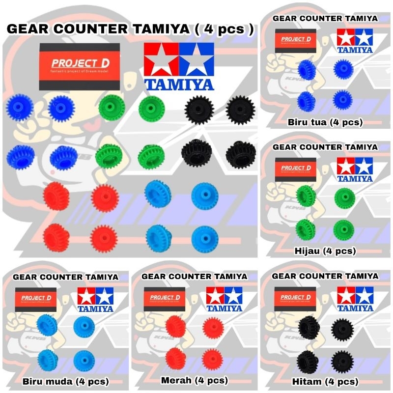 Tamiya Gear counter original project d (contains 4 pcs) | Shopee Singapore