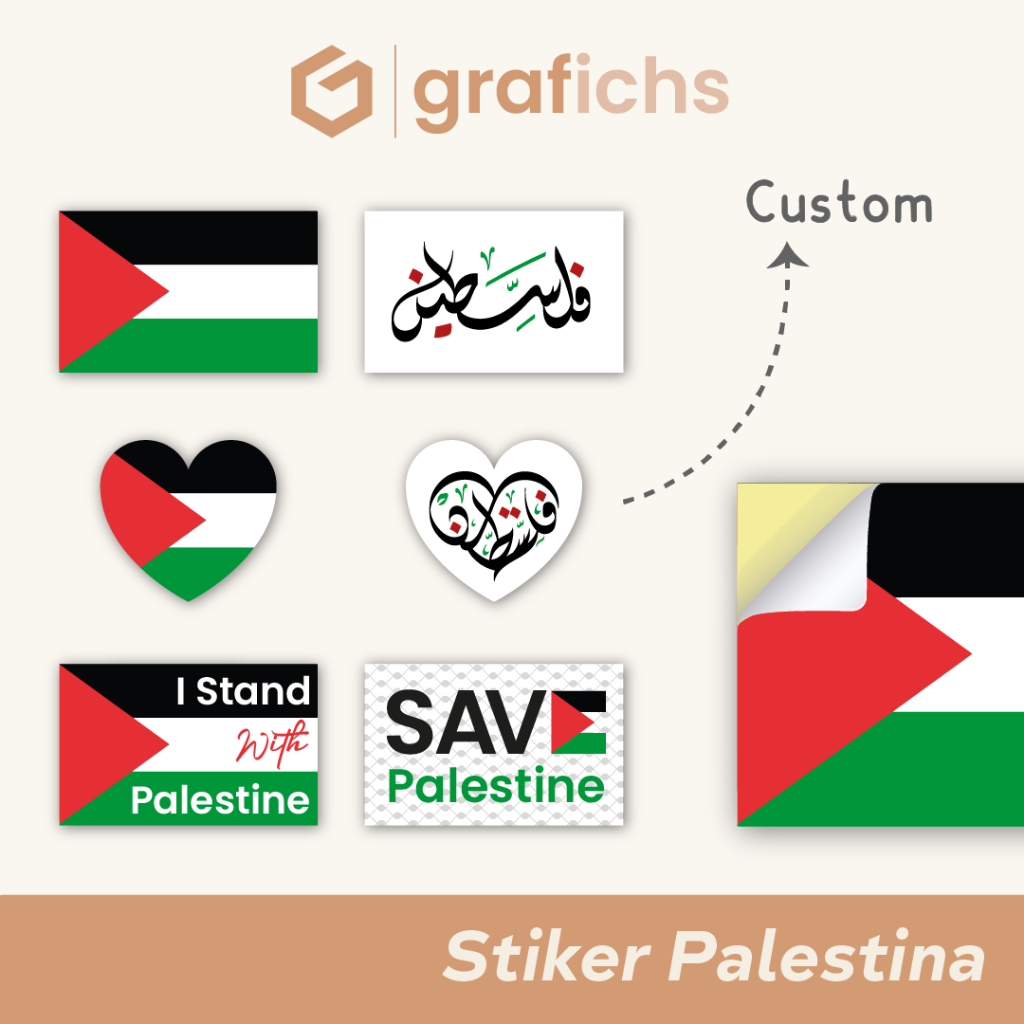 55-95 Pcs Palestine Flag Cheek Sticker Custom Free Palestine Template ...