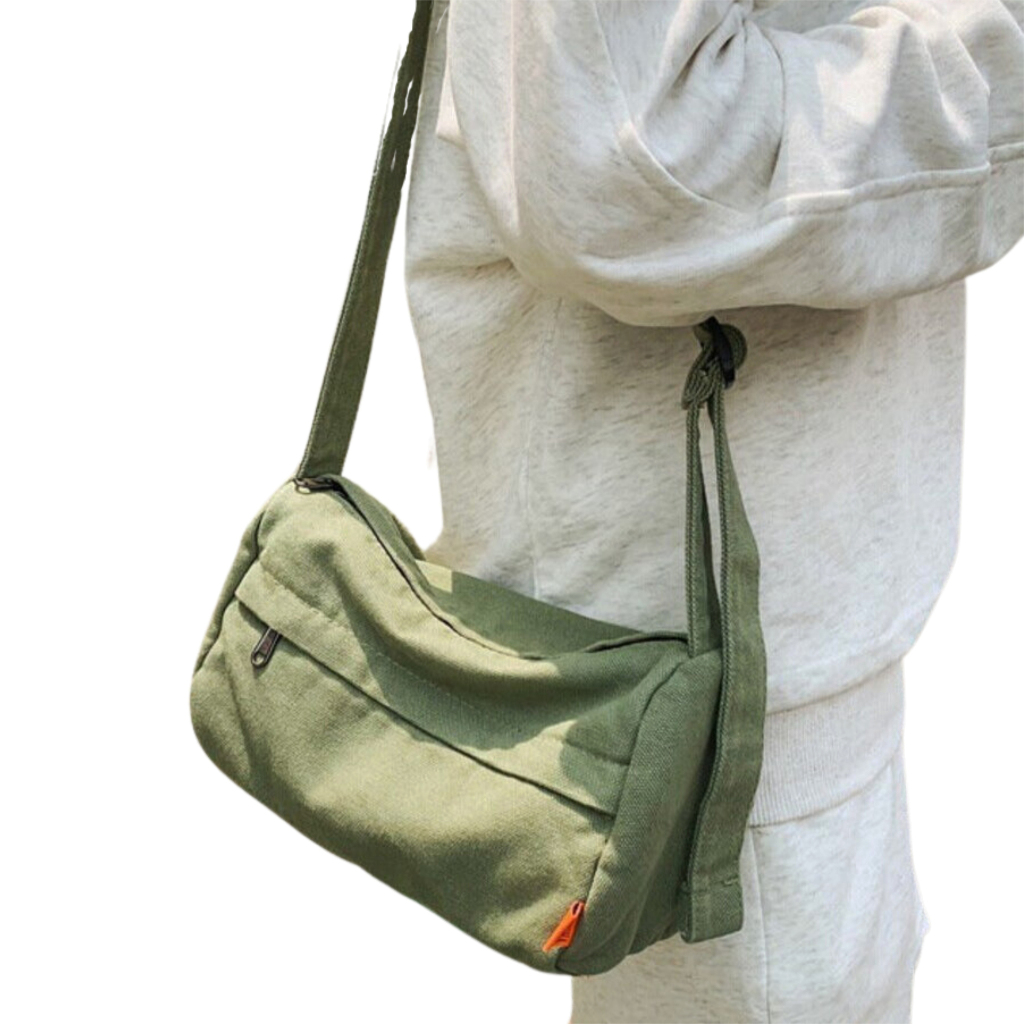 ONE TOOL RETRO Sling Bag 100% Canvas Premium Thick Canvas Bag | Shopee ...