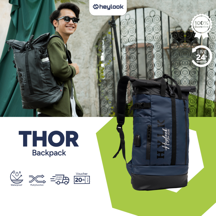 HEYLOOK Official - THOR Backpack Men's Backpack Outdoor Bag Waterproof ...