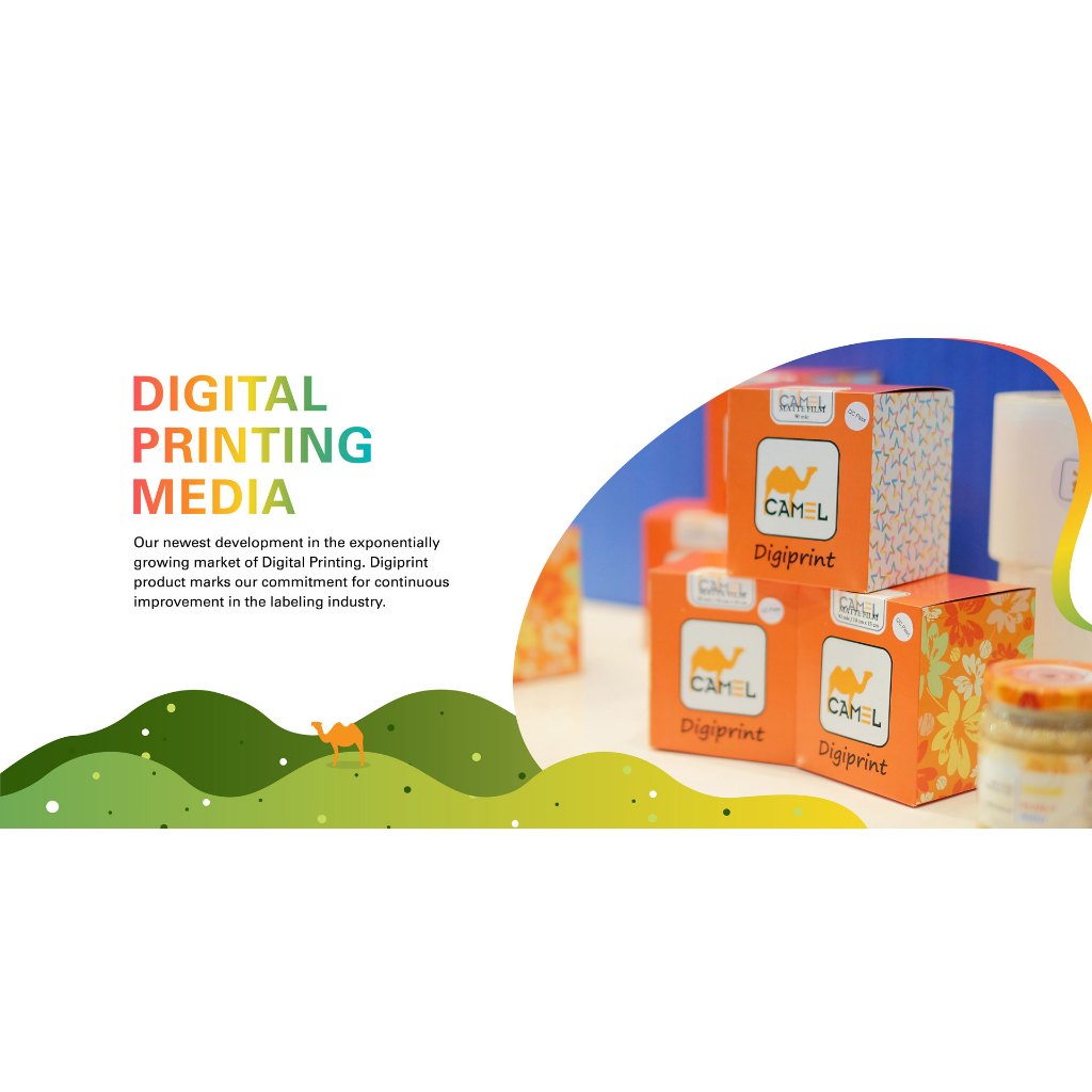 A3+ CAMEL DIGIPRINTED Laser Vinyl Sticker | Camel Sticker | Packaging ...