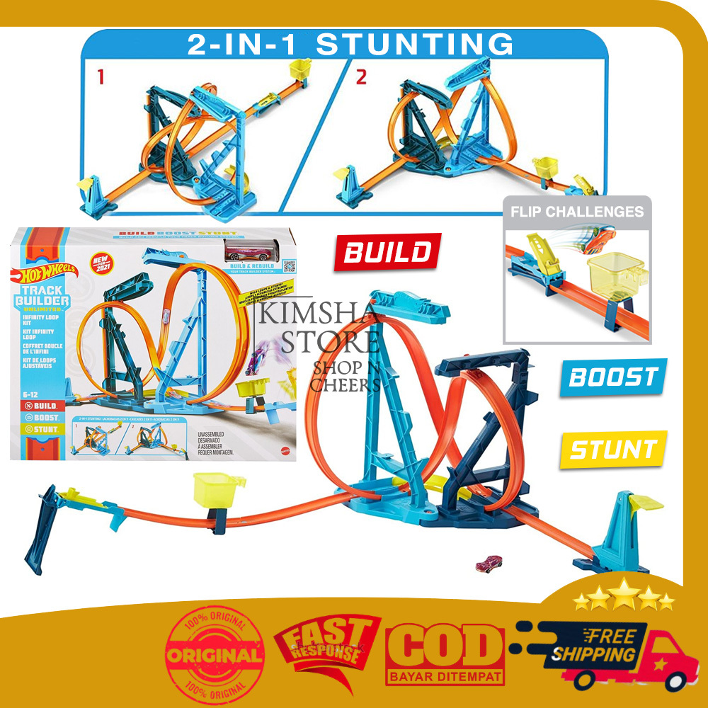 Hot Wheels Infinity Loop Kit Track Builder Unlimited Playset Street ...