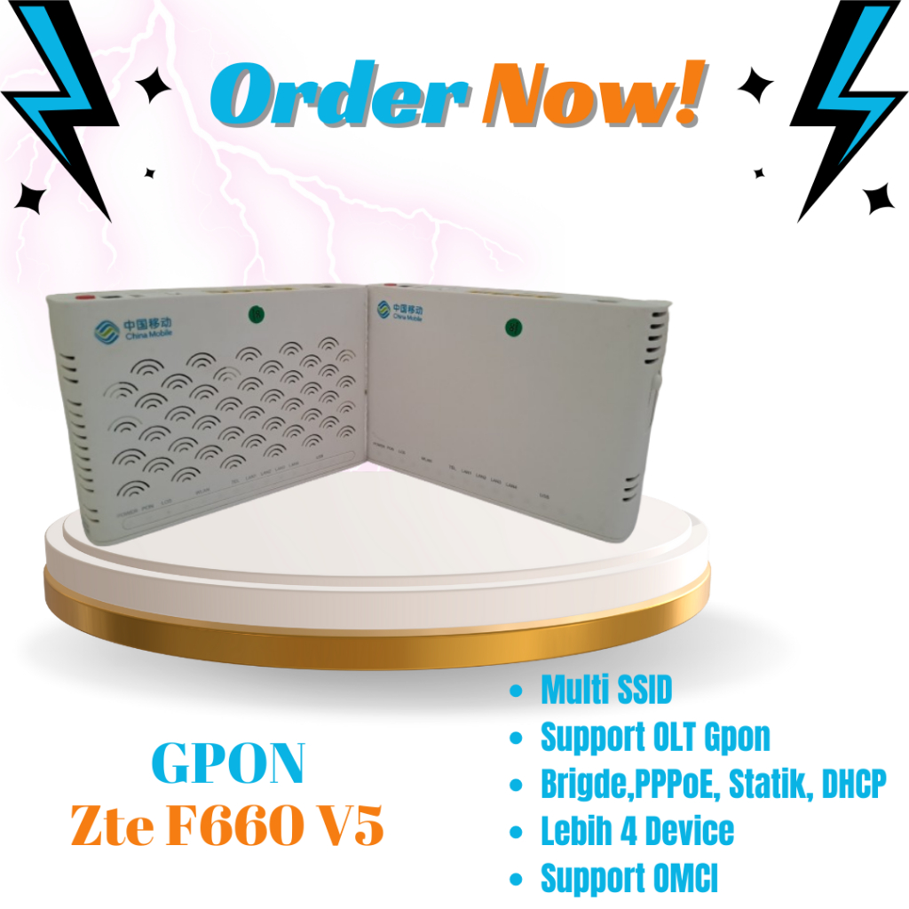 Gpon ZTE F660 V5 MODEM NON Adapter - Warranty | Shopee Singapore