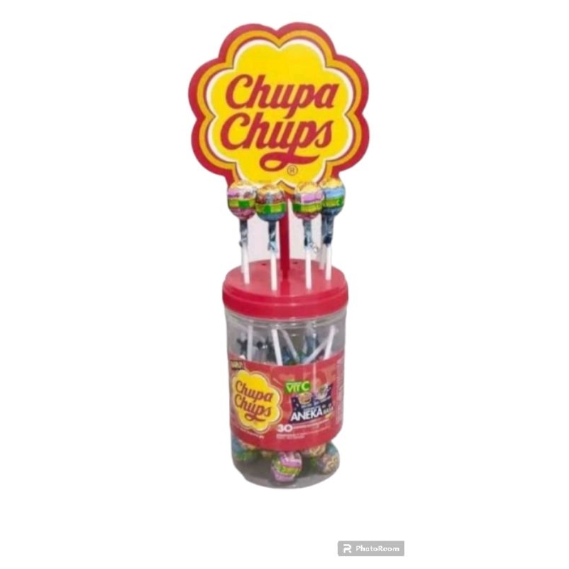 Chupa Chups Lollipops in a jar of 30 pcs | Shopee Singapore