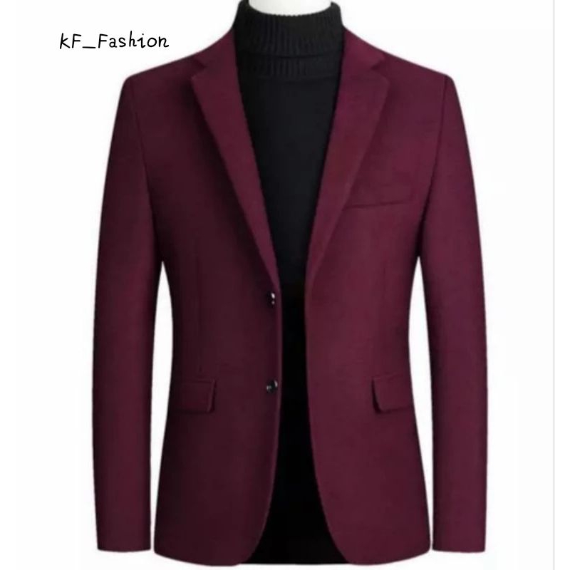 Maroon Men's Suits/formal Men's Blazers/Men's Office Suits Men's Wedding Suits | Shopee Singapore