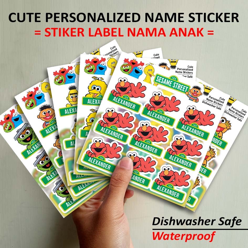 Children's NAME LABEL STICKER CUSTOM STICKER NAME TAG CUSTOM LABEL ...