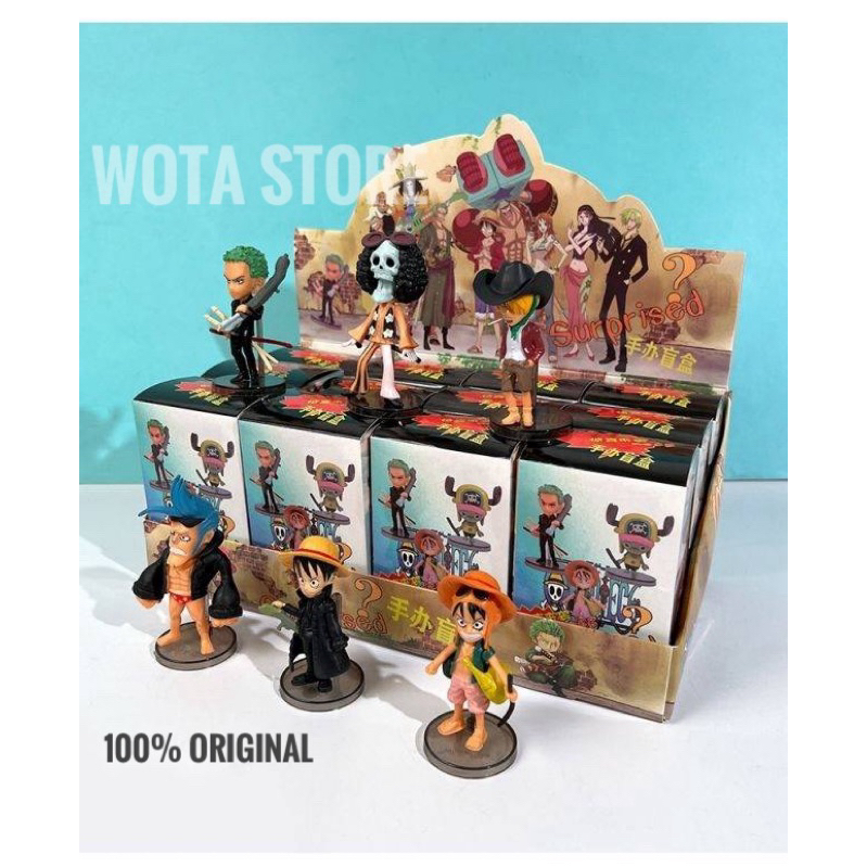 Blind Box ONE PIECE Anime Topper Collection Gifts Doll Luffy Zoro Kaido ...