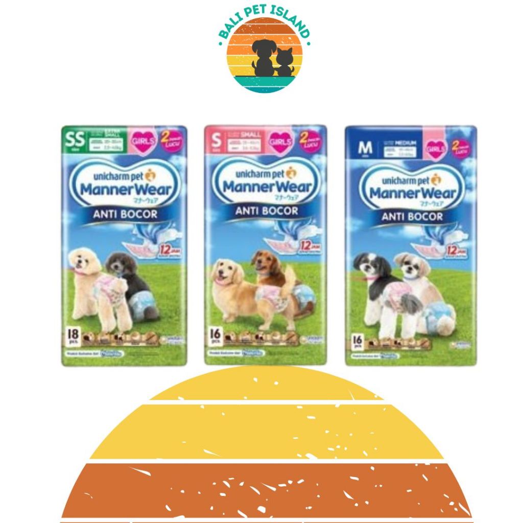 Diapers FOR PET | Unicharm MANNER WEAR FOR FEMALE DOGS | Shopee Singapore