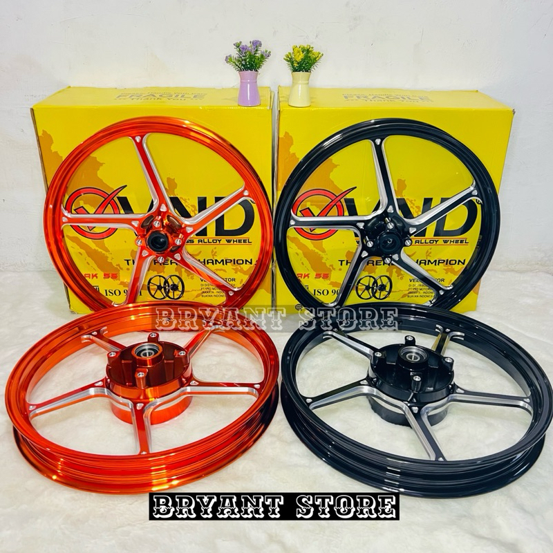 Vnd RACING AK 55 Rims 160x17 & 185x17 NINJA R NINJA RR NINJA SS NINJAR ...