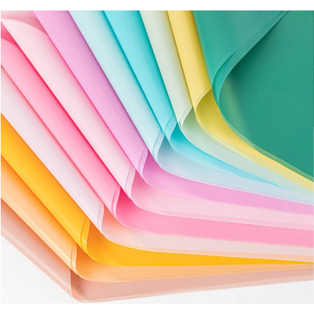 [ECER] Wrapping Paper Plain Motif Pastel Paper Flower Wrapping | Shopee ...
