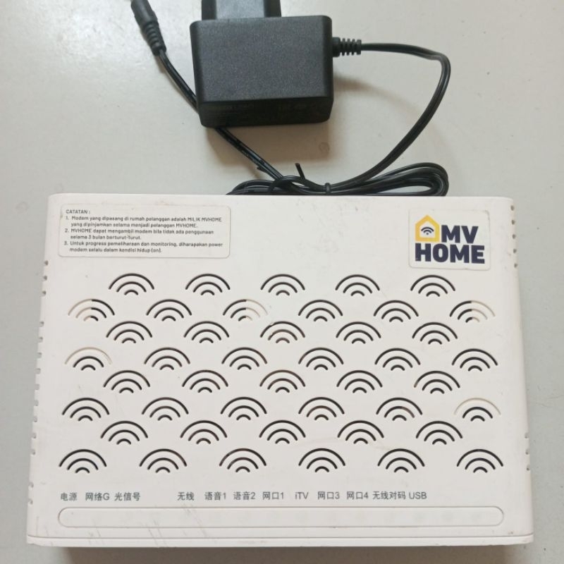 Zte F660 V6 GPON ONT ROUTER + ADAPTER (NORMAL USED) | Shopee Singapore